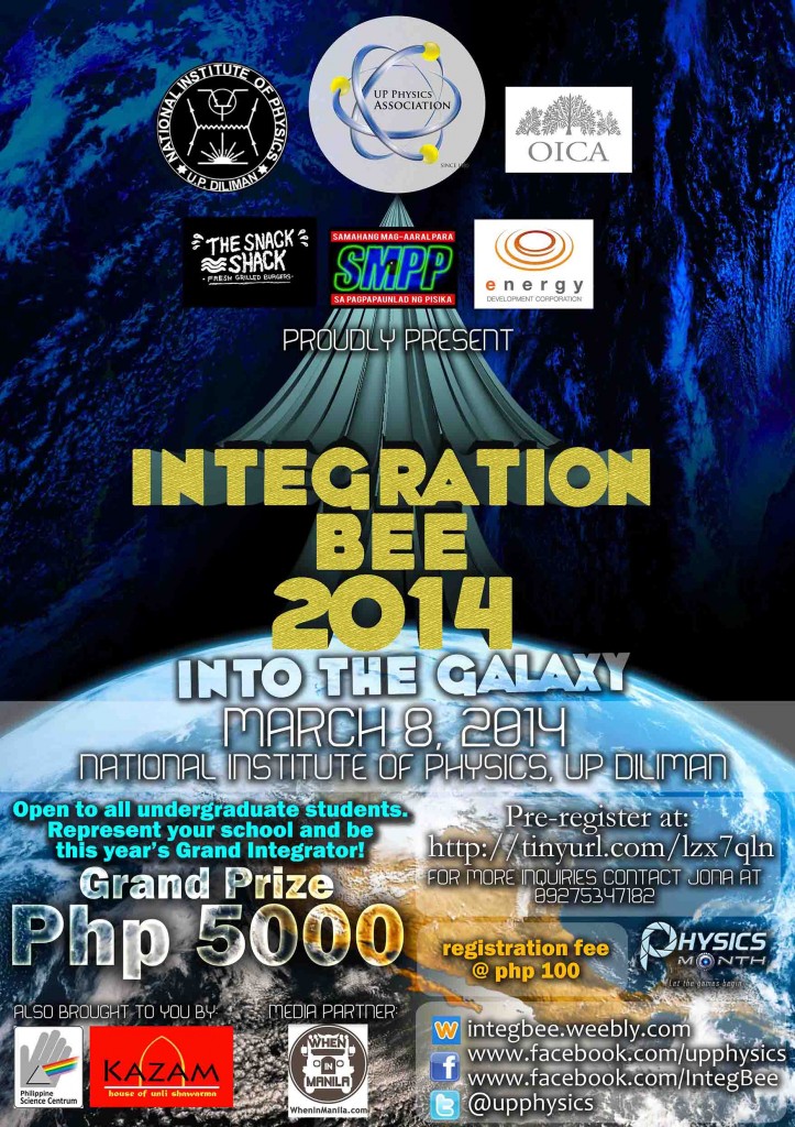 Integration Bee 2014: Into the Galaxy, The First Speed Integration ...