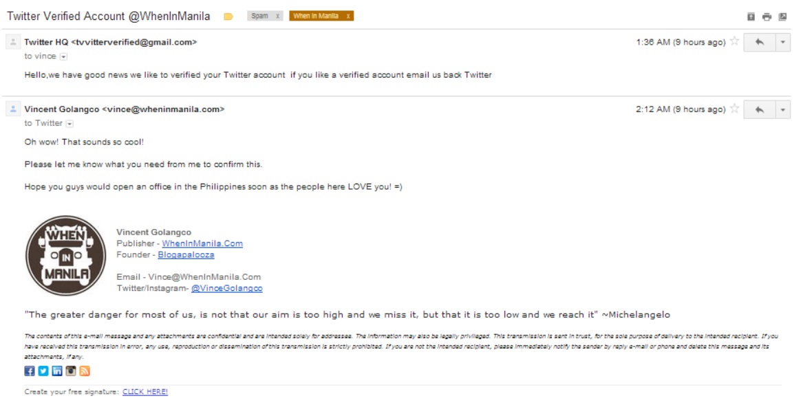 Twitter Verify Scam: BEWARE Twitter Verification Account Phishiing Scam ...