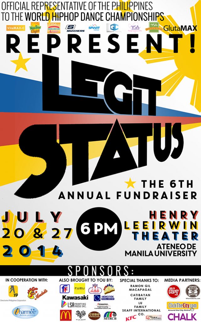 Represent! Legit Status: The 6th Annual Fundraiser - When In Manila