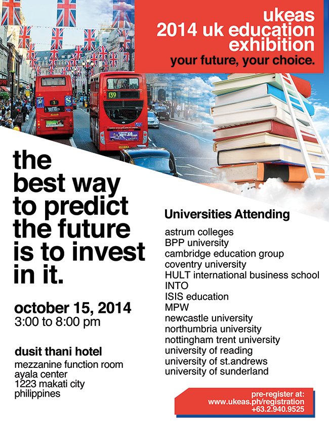 UKEAS Philippines’ October 2014 Education Fair - When In Manila