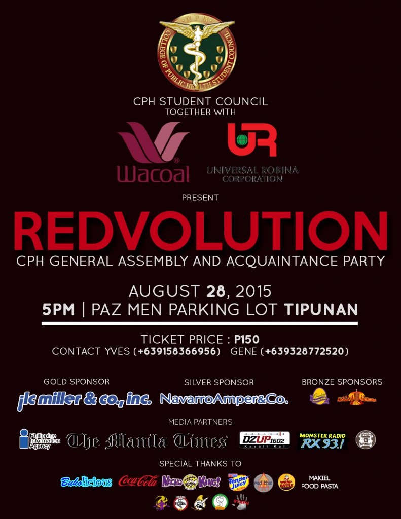 REDVOLUTION: CPH General Assembly and Acquaintance Party - When In Manila