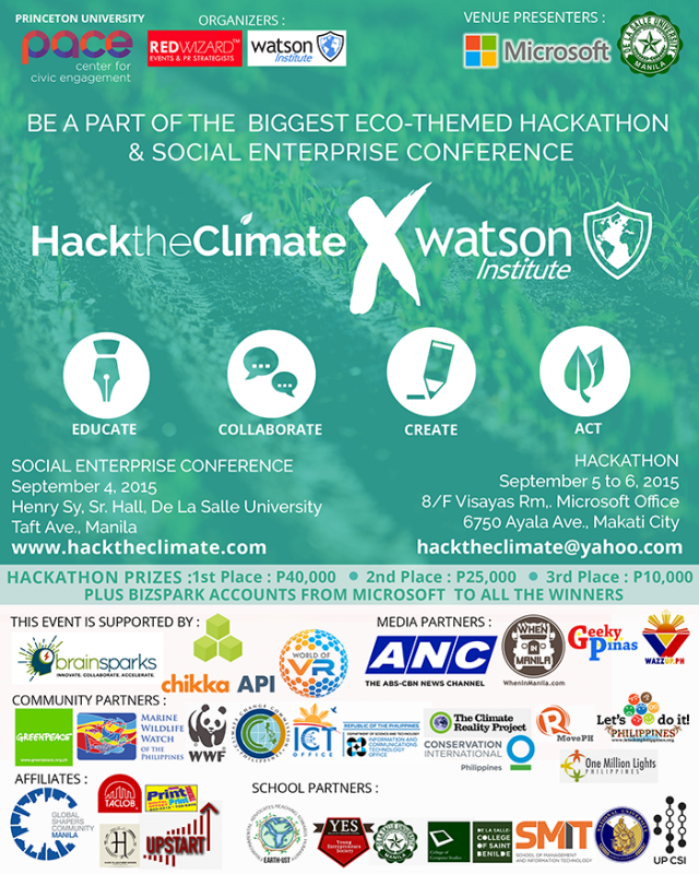 HackTheClimate x Watson: Eco-Themed Hackathon - When In Manila