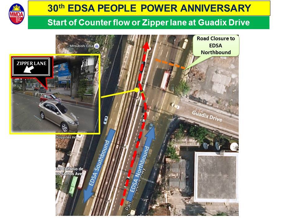 PSA: MMDA Shares Alternate Routes for 30th EDSA People Power ...