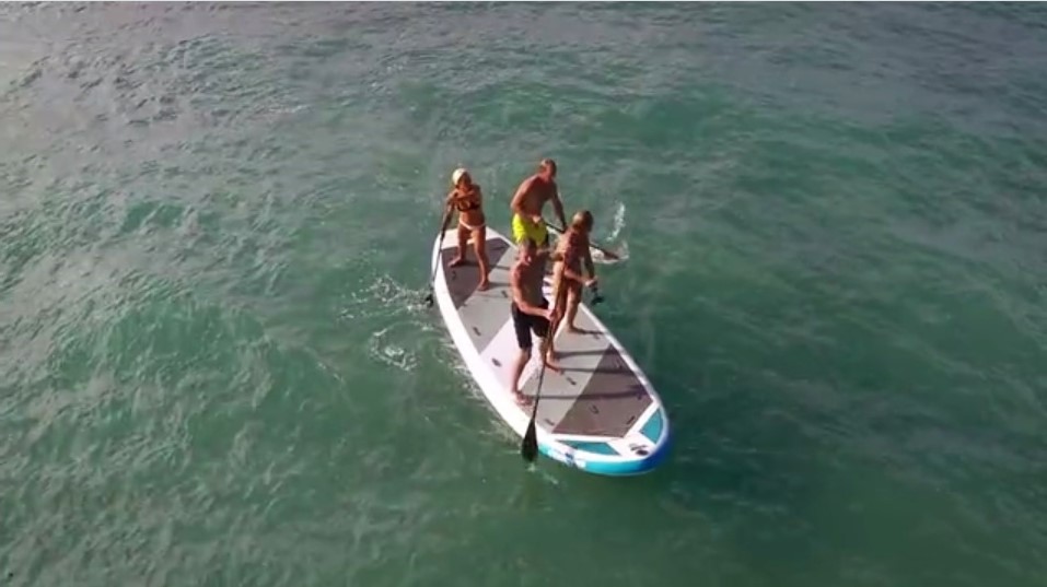 WATCH: Giant Stand-Up Paddleboard Can Let you Paddle as a Group! - When ...