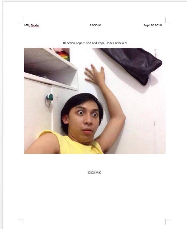 LOOK: This Guy Submitted The Best Reaction Paper Ever! - When In Manila