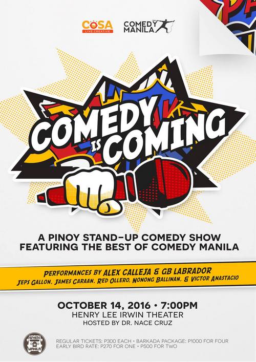 Comedy Manila’s Stand - Up Revolution: The Laughter Continues - When In ...
