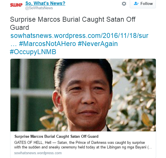 LOOK: Reactions of Netizens to the Marcos "Surprise" Burial - When In ...