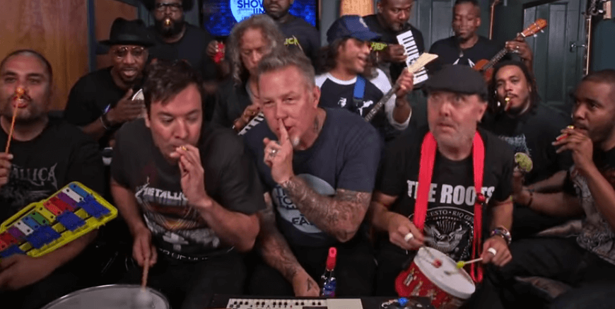 Classic: Metallica With Jimmy Fallon & The Roots Video Relived My Love ...