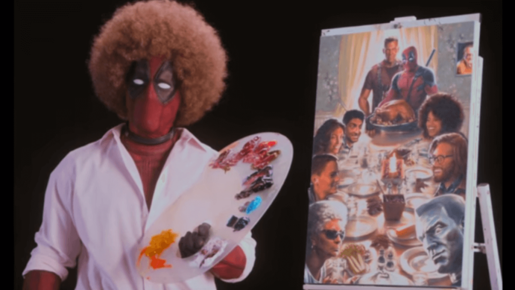WATCH: Deadpool 2's trailer shows him painting like Bob Ross - When In ...