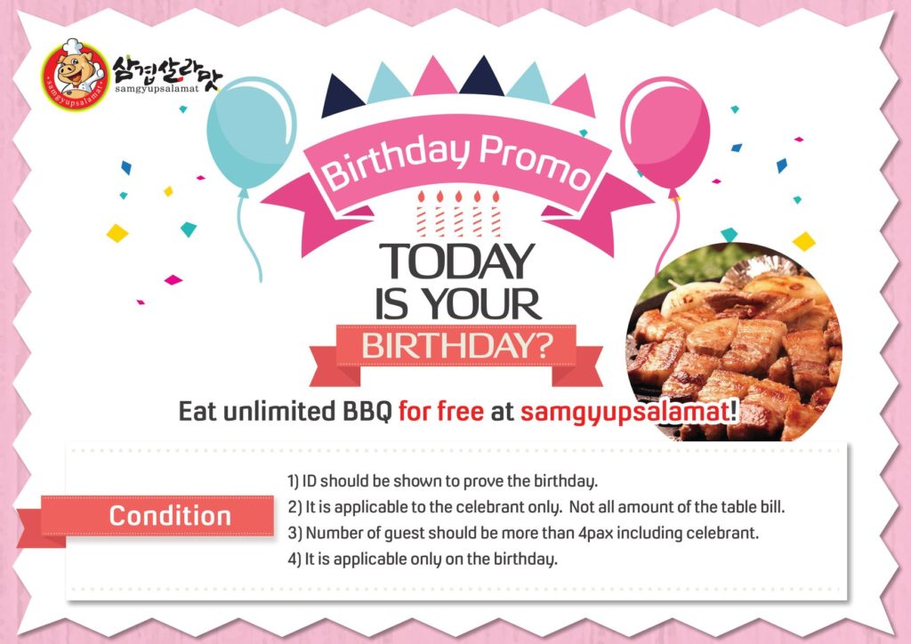 Birthday Promos In Manila 2018 Edition When In Manila