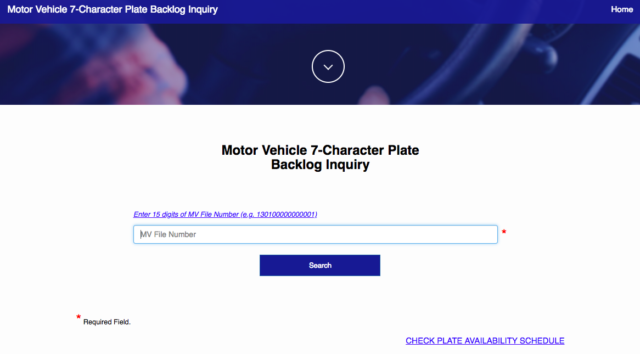 You can now check if your license plate is already available via LTO ...