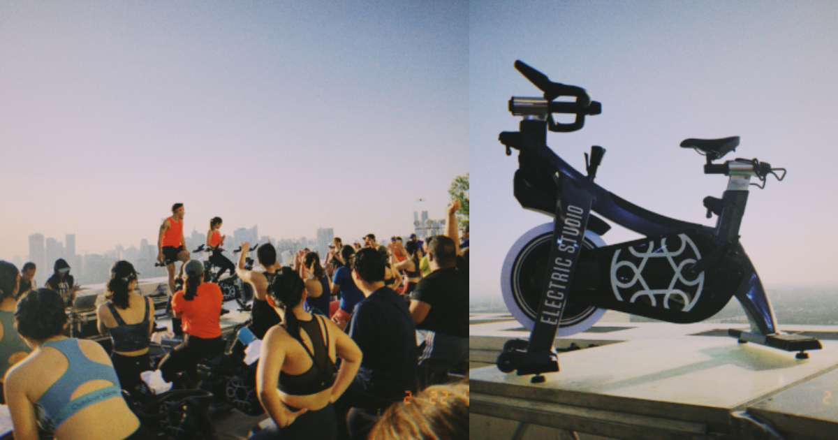 I Took a Rooftop Spin Class Overlooking the City — Here's How It ...