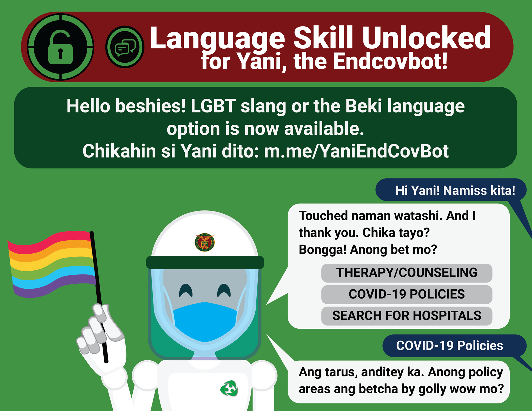 You can now use LGBT slang when talking to this COVID-19 chatbot - When ...