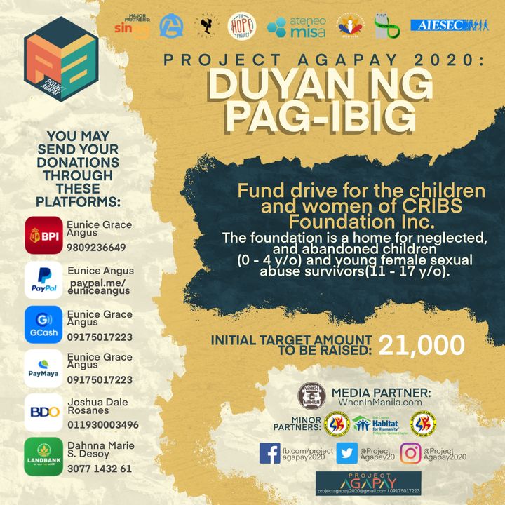 Project Agapay 2020 Launches "Duyan ng Pag-ibig" Initiative - When In ...
