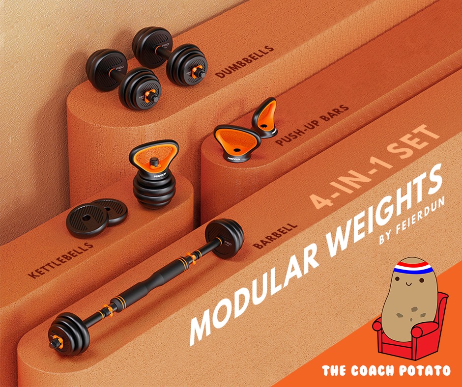 WEIGHT A MINUTE: These weights can turn into kettlebells, barbells, and ...