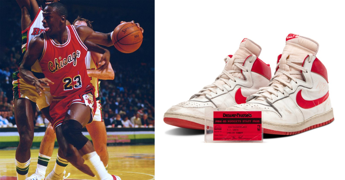 Look First Ever Game Worn Michael Jordan Nikes For Auction At 1 Million Dollars When In Manila