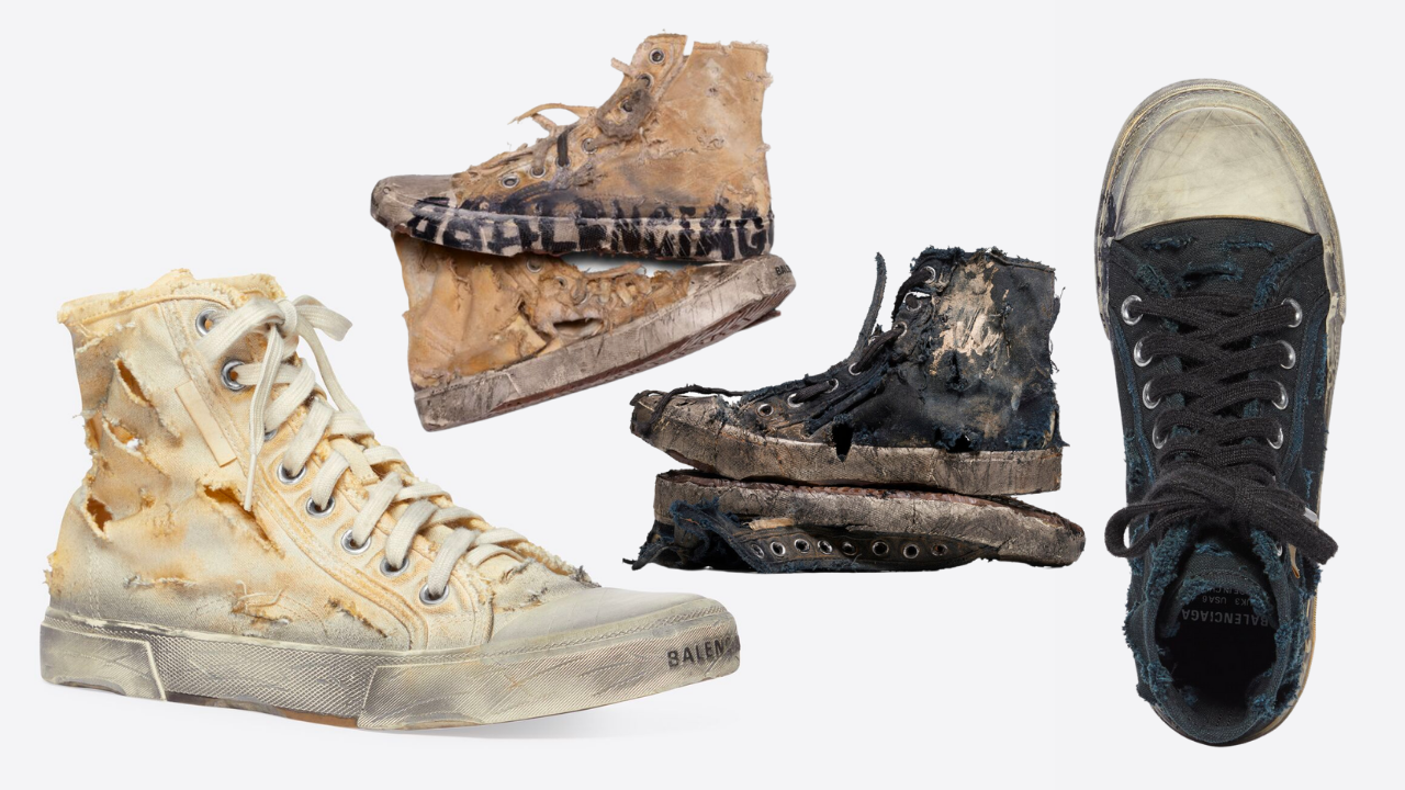 Balenciaga's $1,850 'Full Destroyed' Sneakers Are The Talk Of The ...