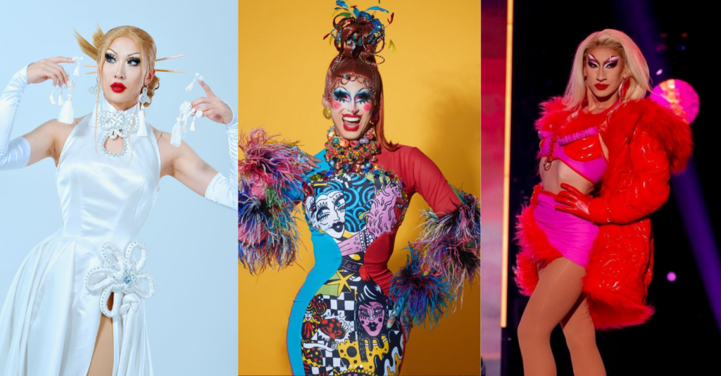 Catch International Drag Queens Nymphia Wind, Crystal Methyd, and ...